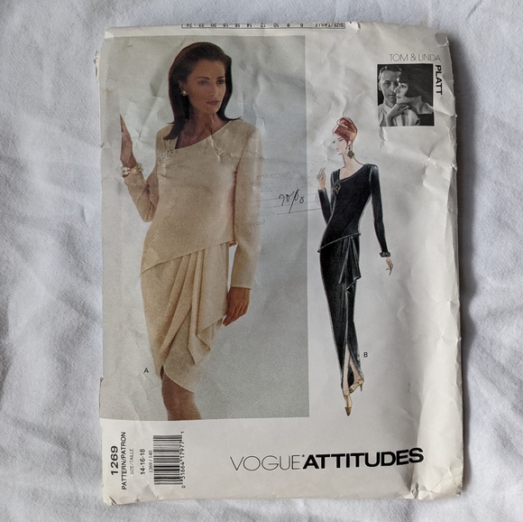 Vogue | Office | Vogue 269 Uncut Pattern Vogue Attitudes Tom Linda ...
